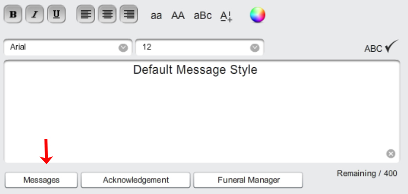 Managing Card Messages – Simply IRIS